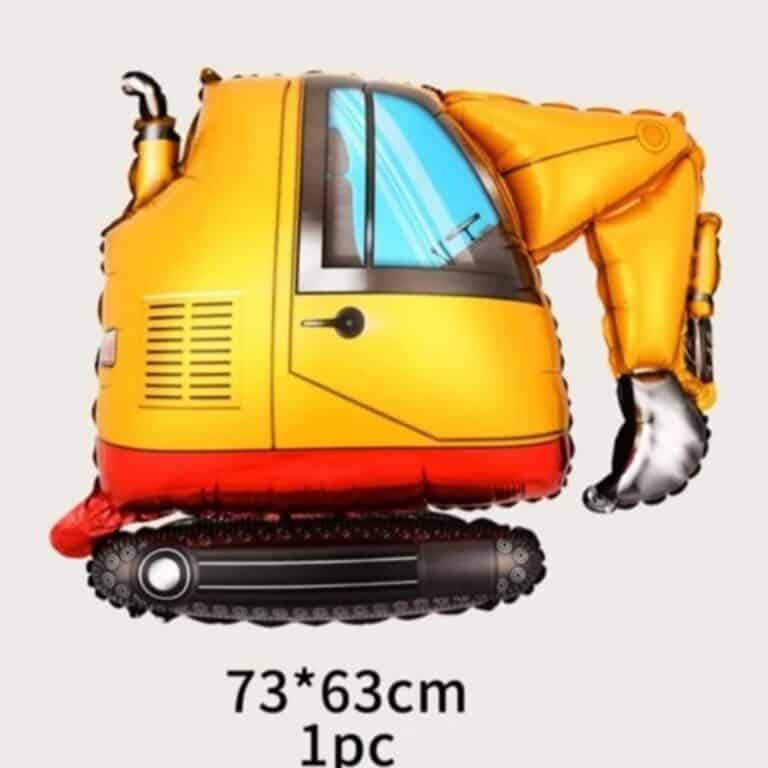 Construction Digger Foil Balloon - Pretty Party Shop