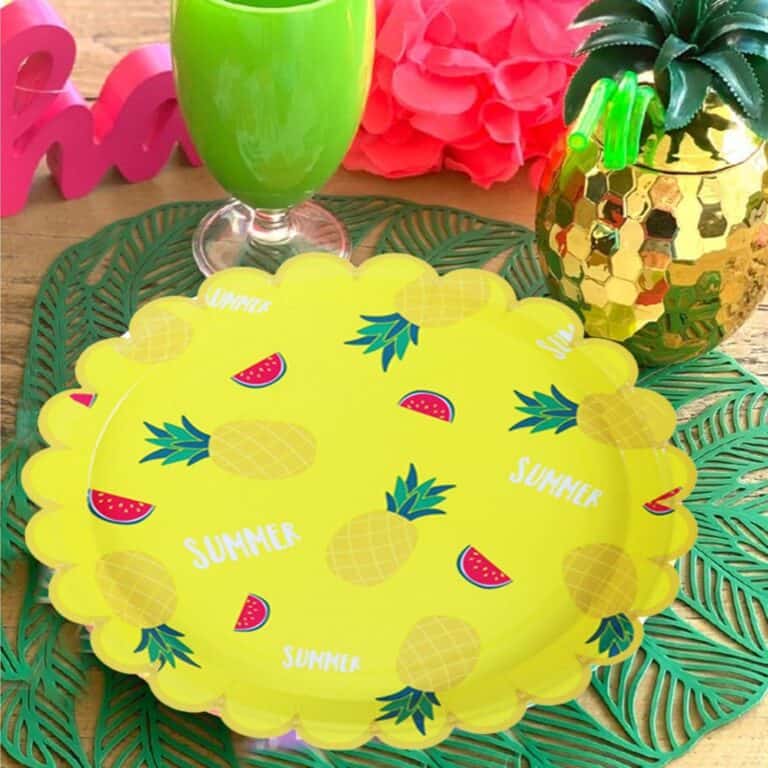 Pineapple Summer Plate - Pretty Party Shop