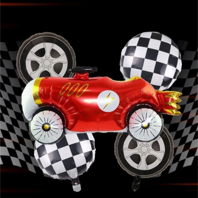Racing Car Foil Balloon Set - Pretty Party Shop