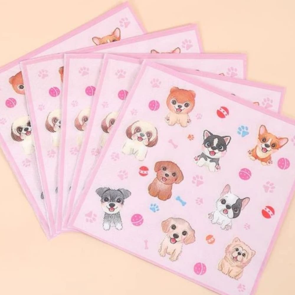 Dog Themed Party Serviettes - Pretty Party Shop