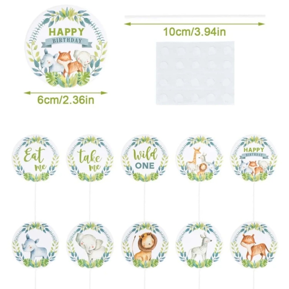 Wild One Cupcake Toppers 20 Piece Pretty Party Shop Wild One Cupcake Toppers 20 Piece Pretty Party Shop